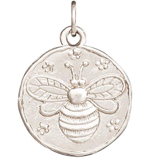 14k Gold Bee Coin Charm – Bee Pendant for Necklace & Bracelet – Helen ...