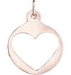 Medium Heart Cutout Charm For Necklaces and Bracelets – Helen Ficalora