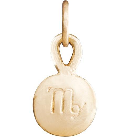 Small Virgo Zodiac Charm in 14k Gold | Zodiac Jewelry – Helen Ficalora