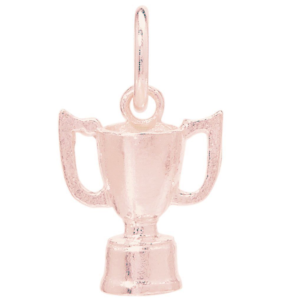 14k Gold Trophy Mini Charm – Fine Jewelry Achievement Pendant – Helen ...