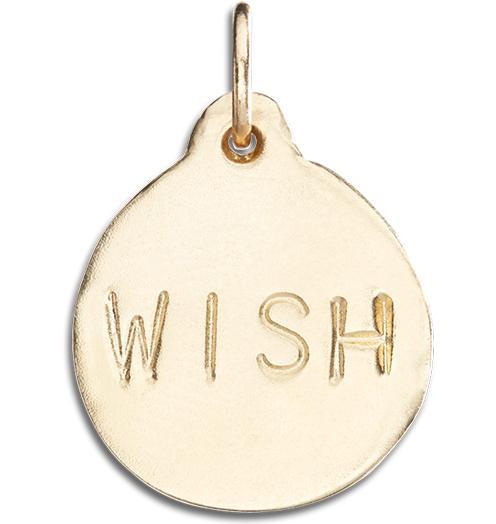 Wish Necklace | Wish Pendant | Gold Wish Charm | Wish Bracelet – Helen ...